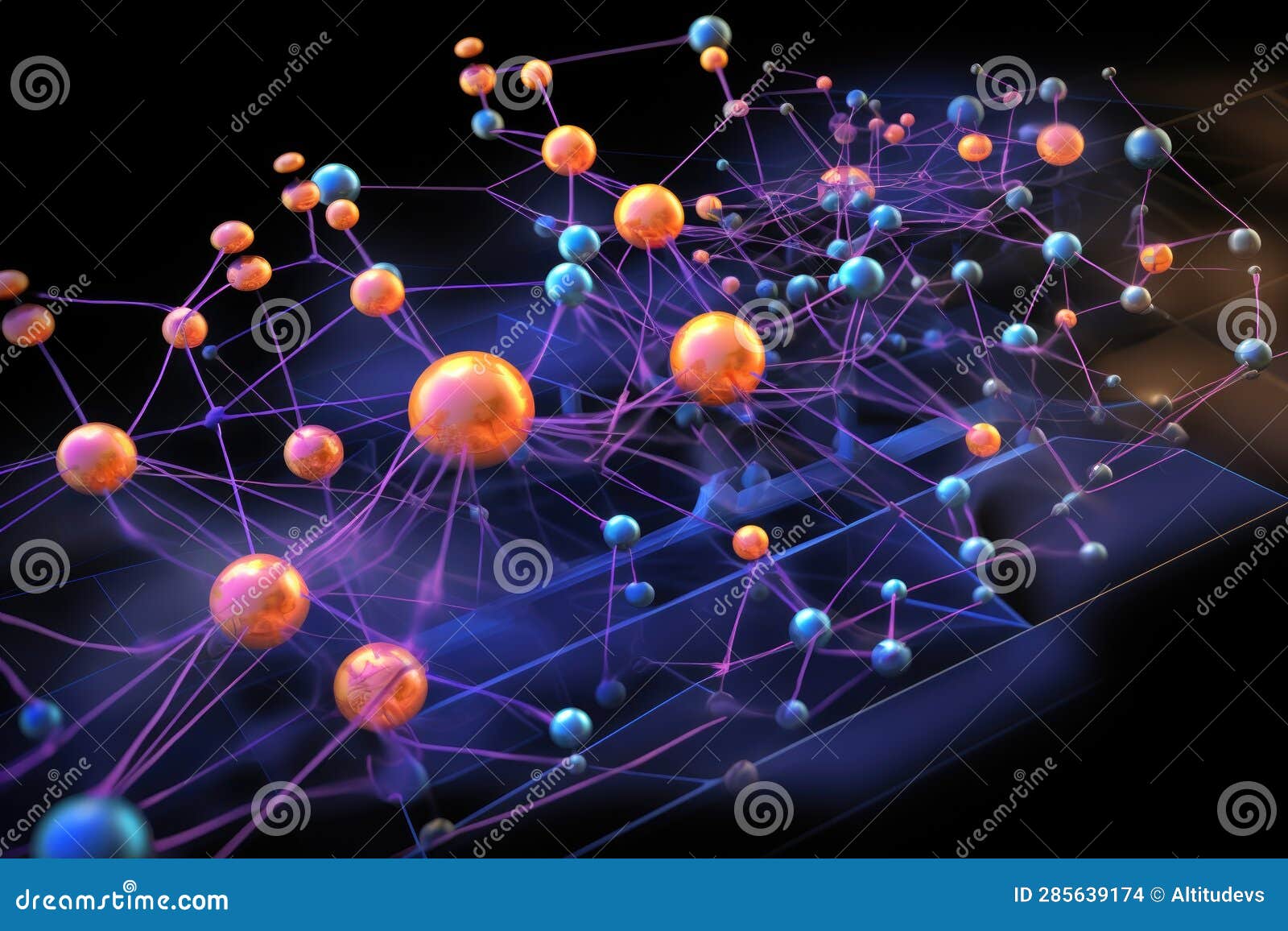 Electron Transfer Process in a Bioelectrochemical System Stock Photo ...