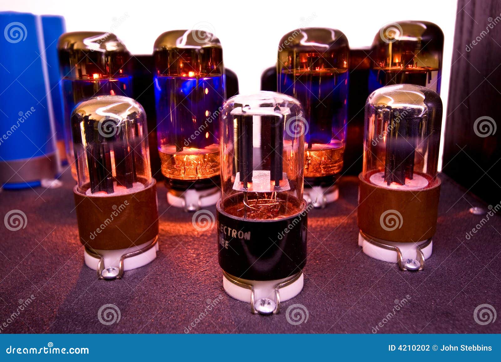 Electron Tube stock photo. Image of plate, glowing, tube - 4210202