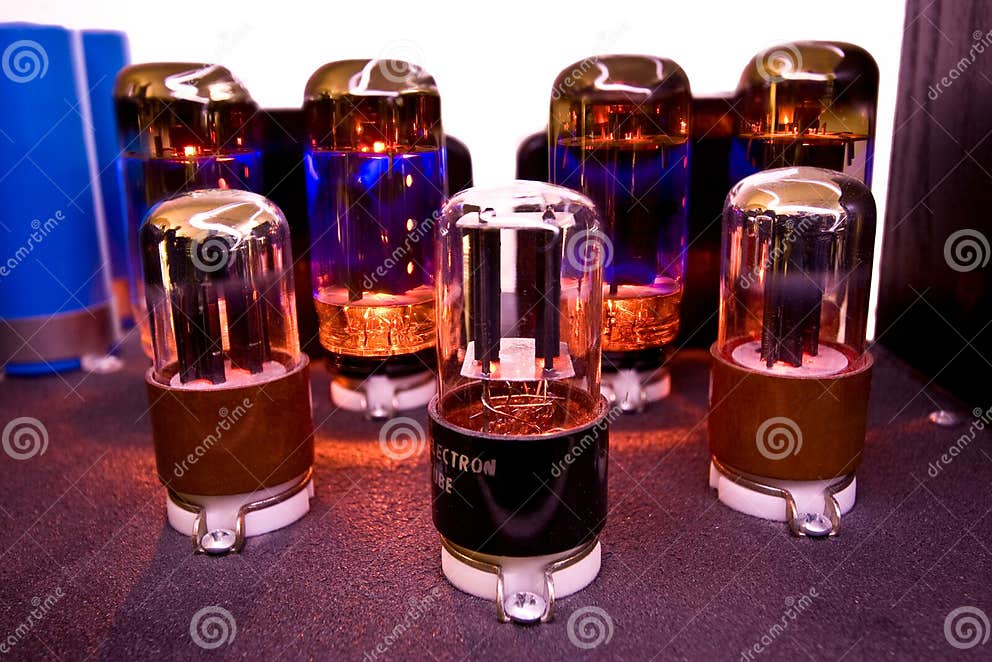 Electron Tube stock photo. Image of plate, glowing, tube - 4210202