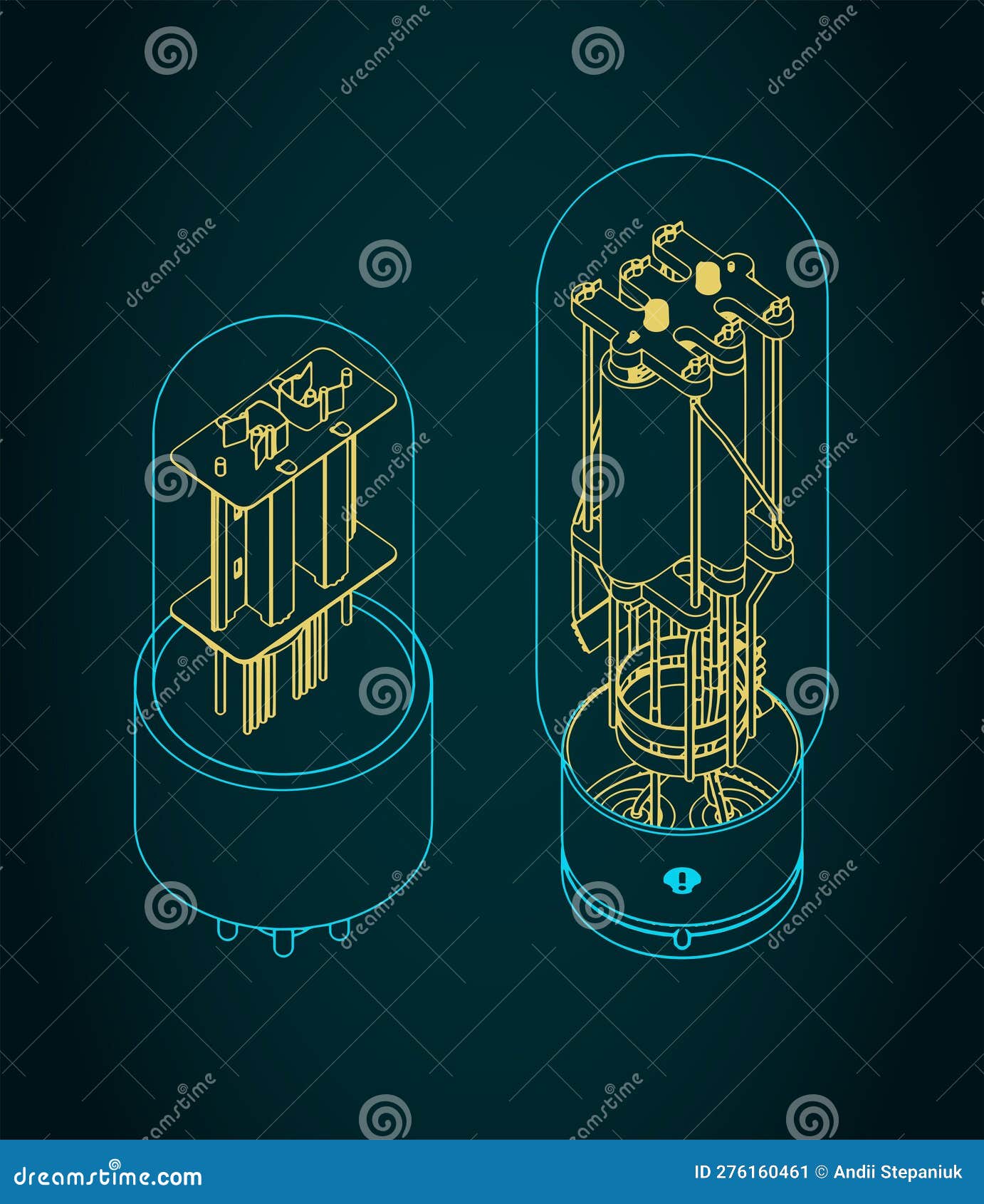Electron tube illustration stock vector. Illustration of component ...
