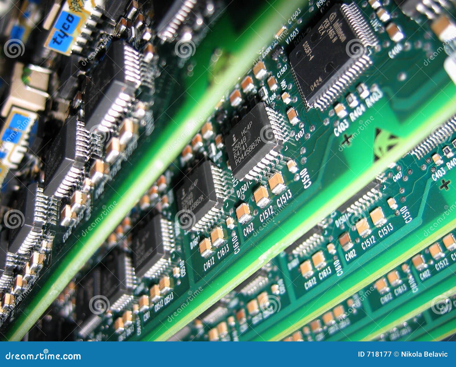 Electronic stock image. Image of resistor, board, electronic - 718177