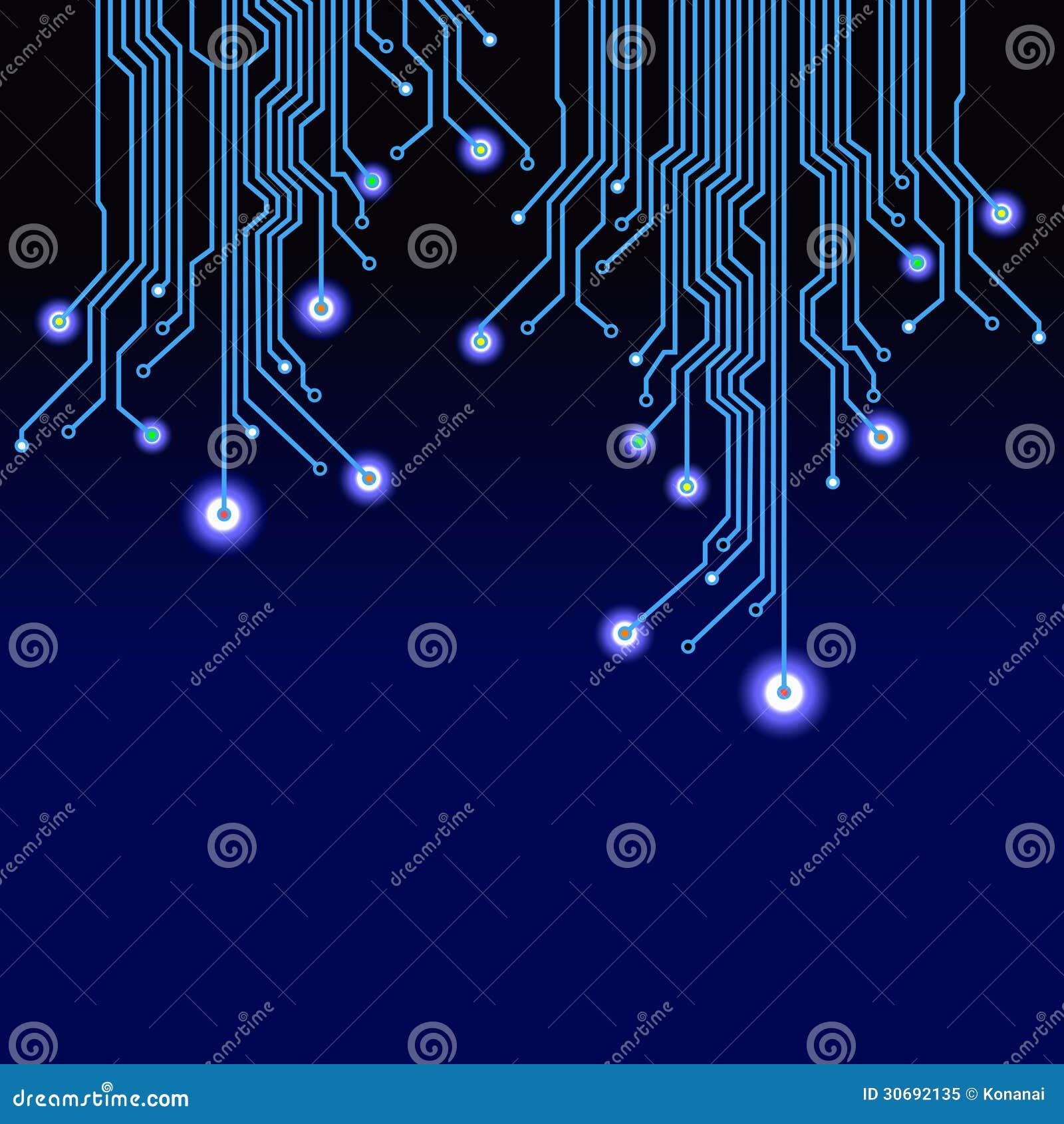 Electronic Abstract Background Stock Vector - Illustration of concept ...