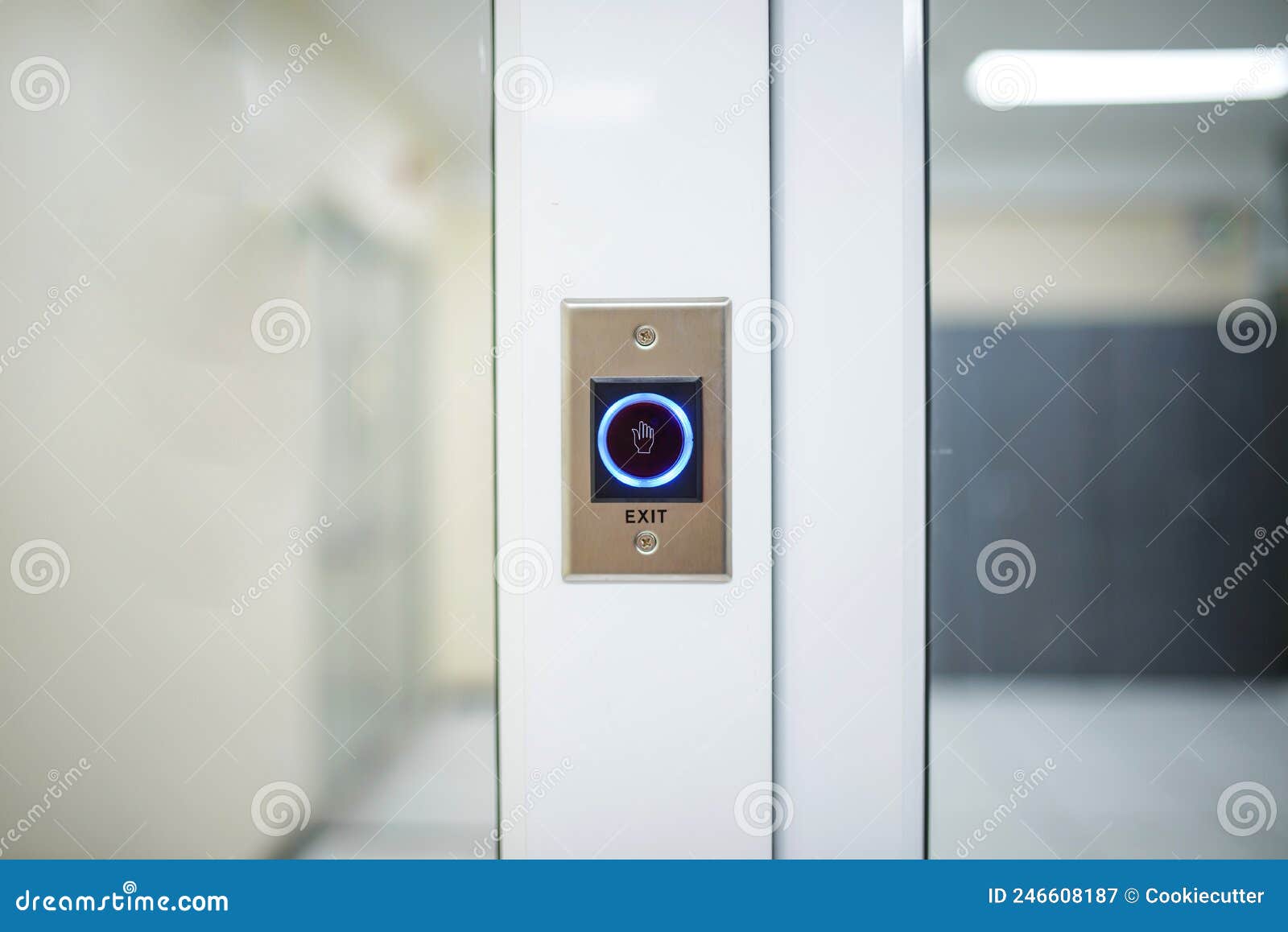 Electronic Access Door Control Stock Image - Image of modern, building ...