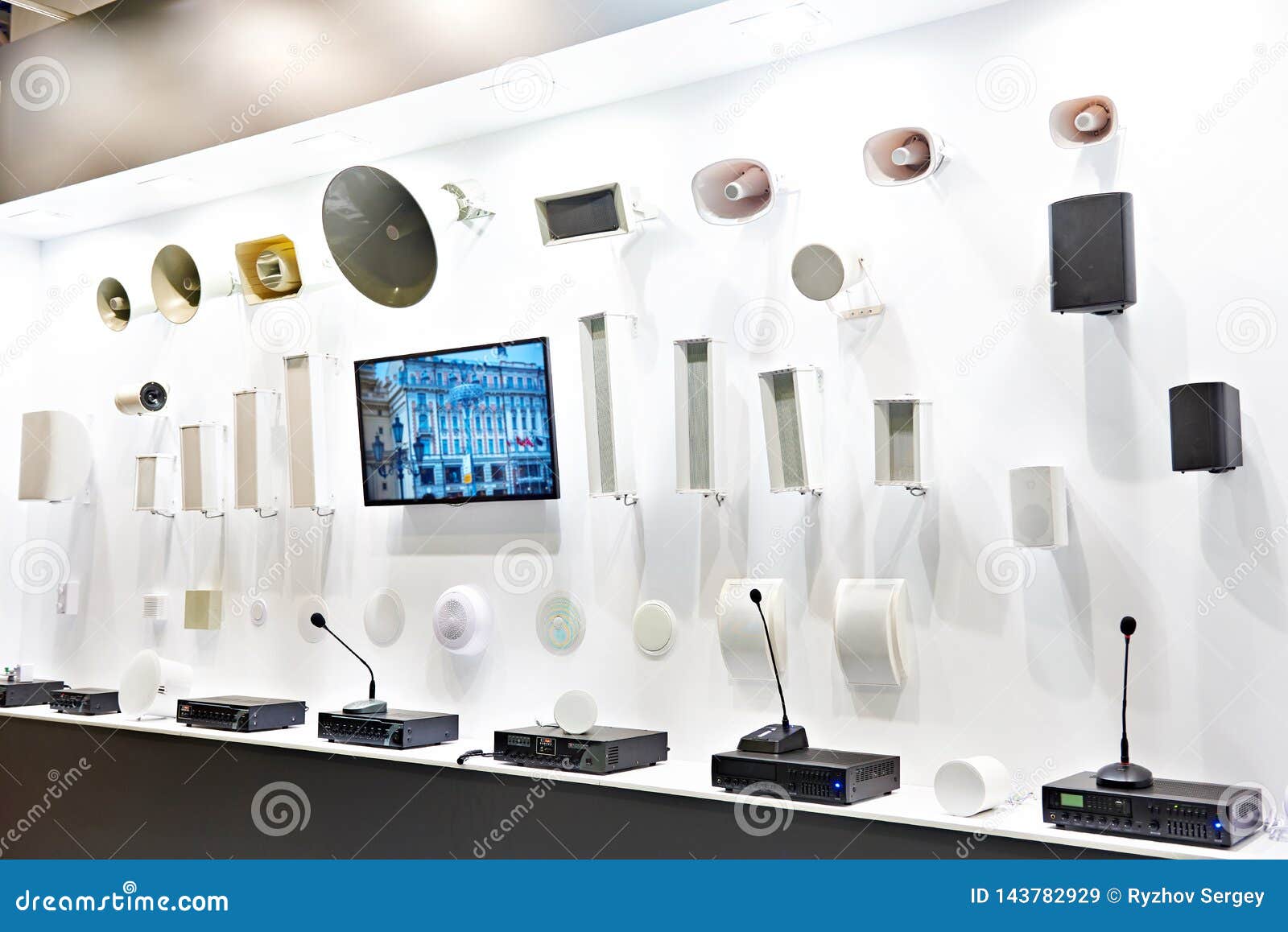 Electronic Acoustic Warning Systems in Store Editorial Stock Image ...