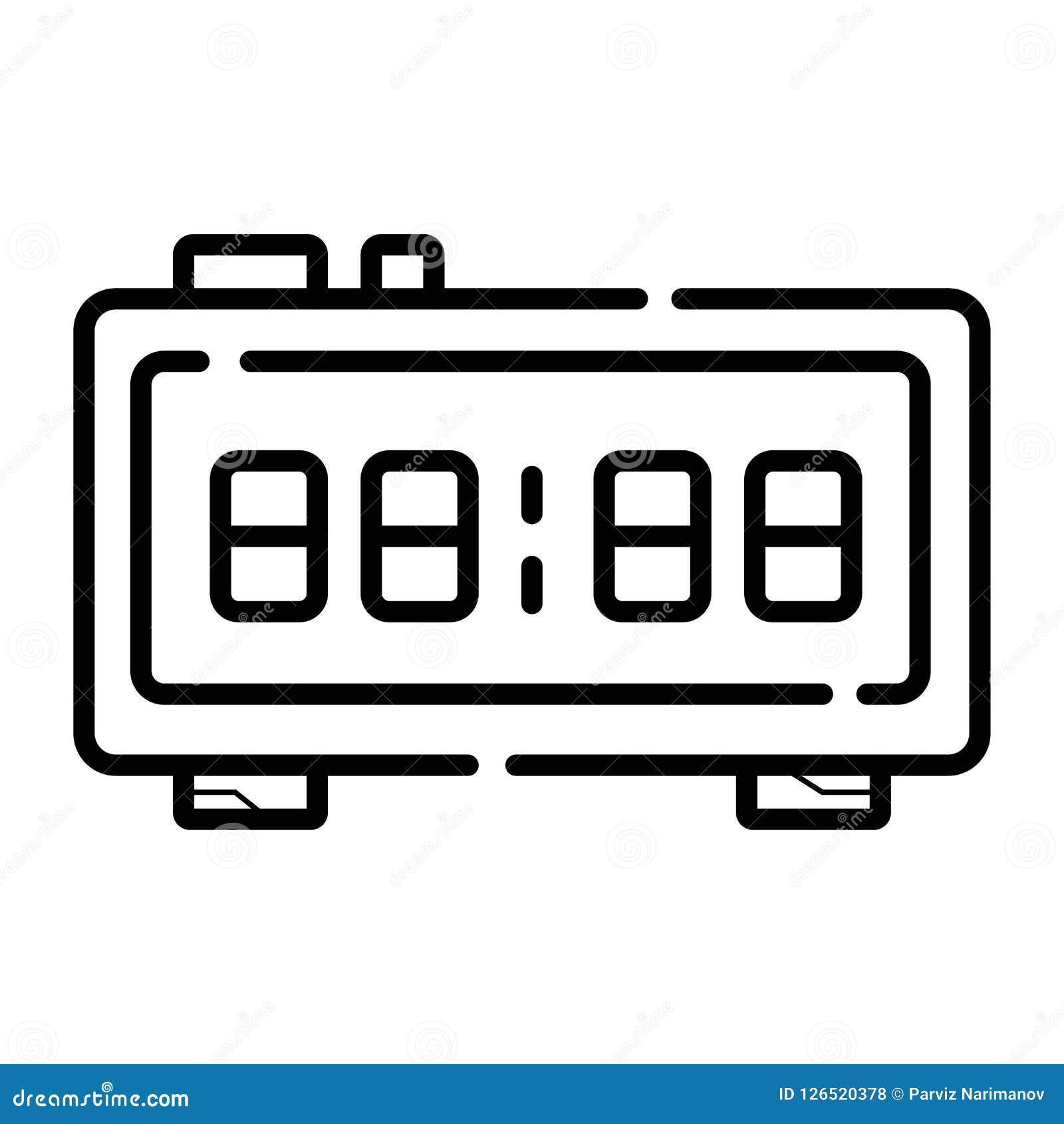 Alarm Clock With Snooze Button Royalty-Free Stock Image | CartoonDealer ...