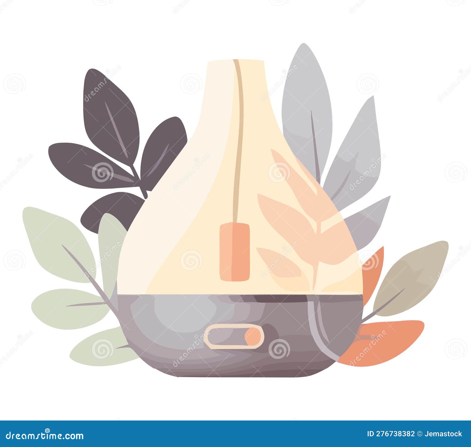 Electronic Aroma Diffuser with Power Button Stock Vector - Illustration ...