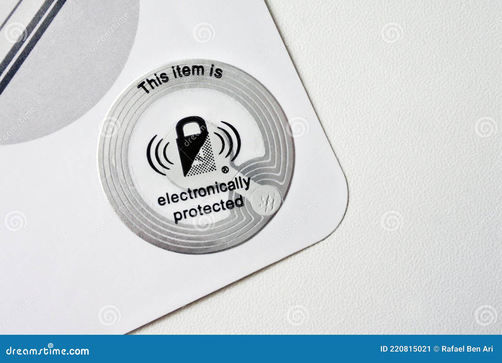 Electronic Article Surveillance Tag on Object Stock Image - Image of ...