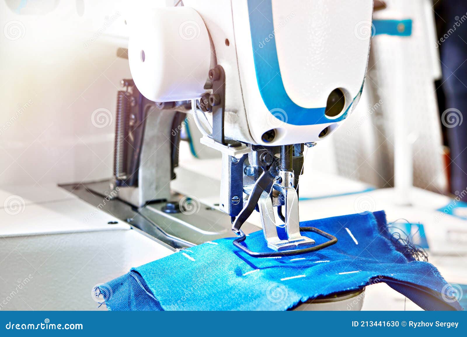 Electronic Automatic Bartacking Sewing Machine Stock Photo - Image of ...