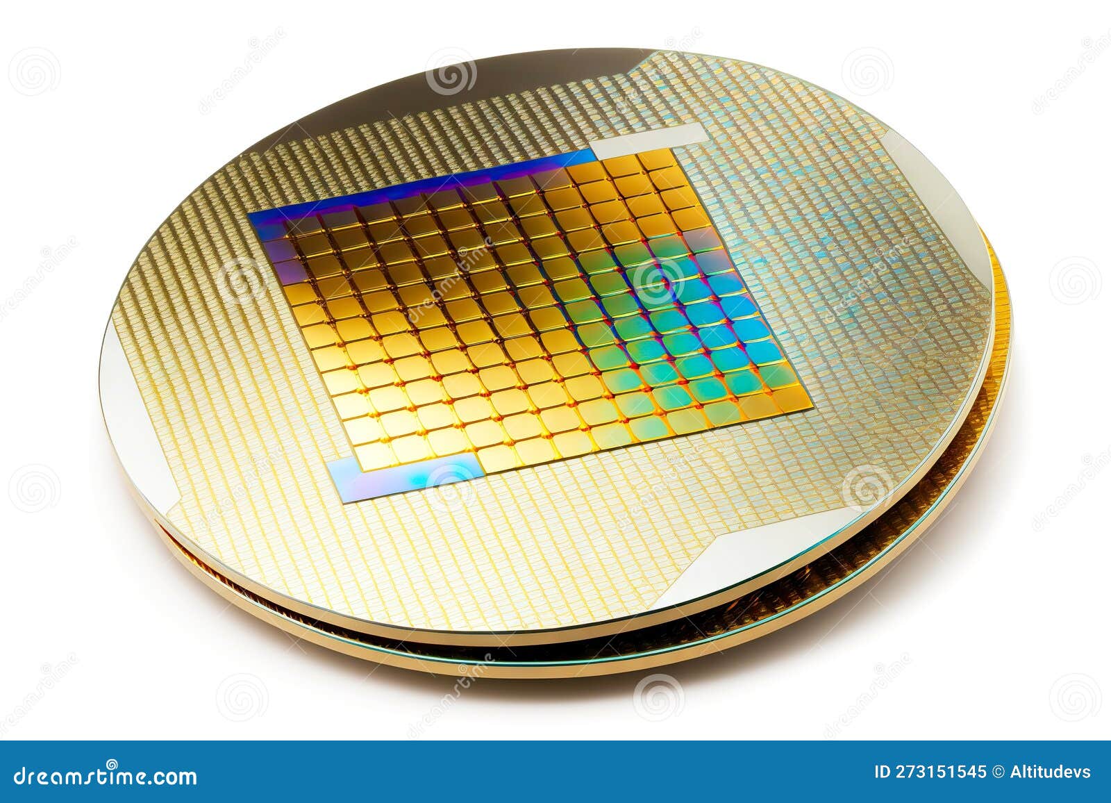 Silicon Wafer With Processor Cores Royalty-Free Stock Photo ...