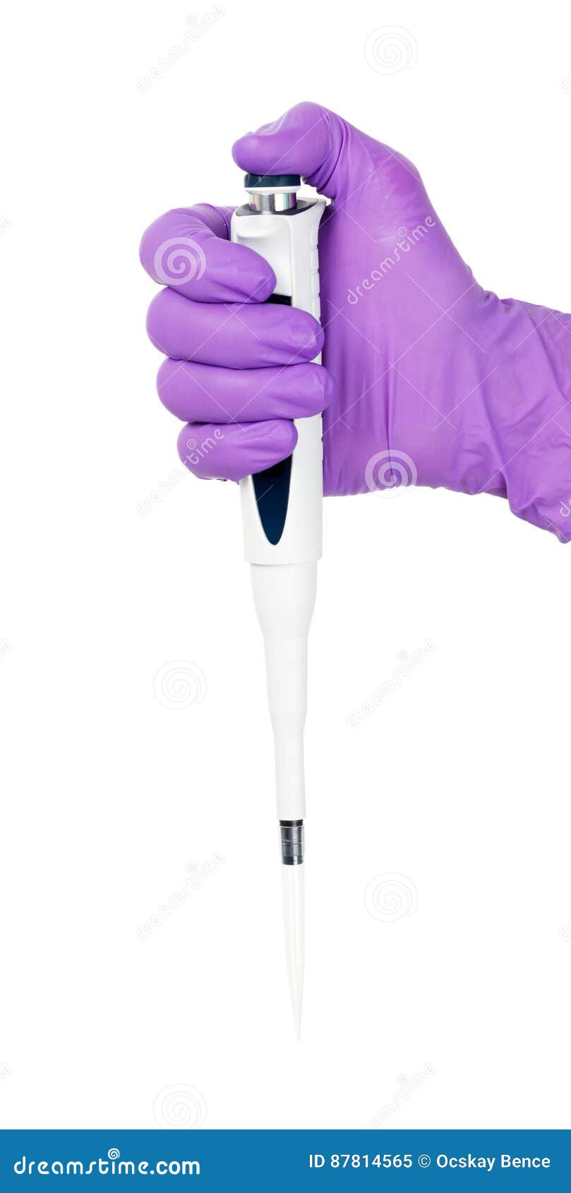 Electronic Automatic Pipette Stock Image - Image of micropipette ...