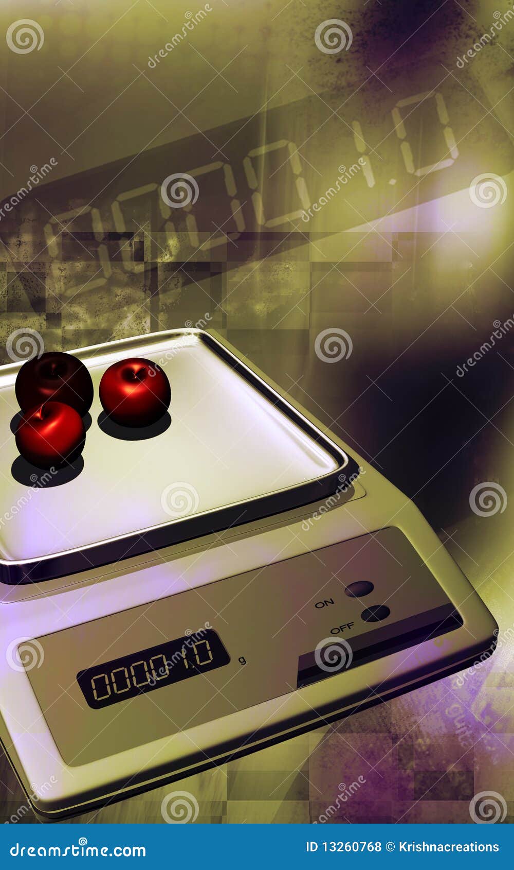 Electronic balance stock illustration. Illustration of abstract - 13260768