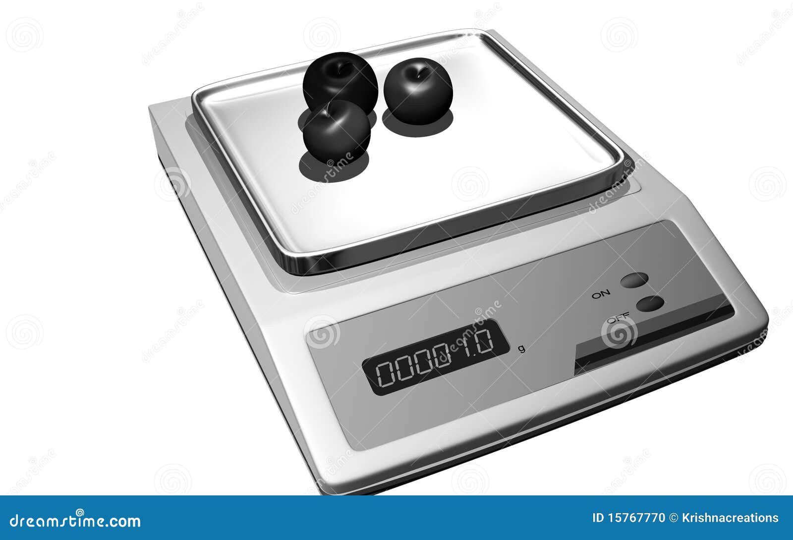 Electronic balance stock illustration. Illustration of balance - 15767770