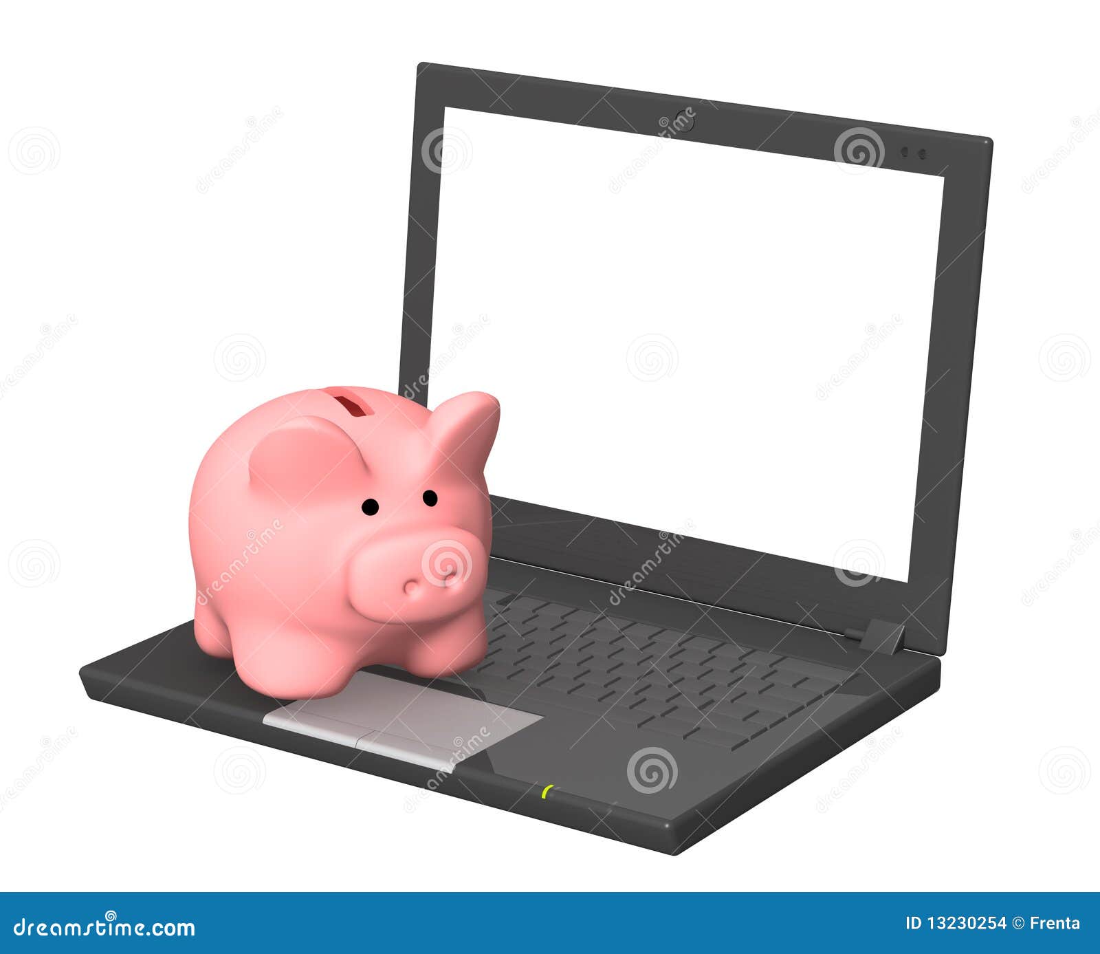 Electronic bank account stock illustration. Illustration of notebook ...