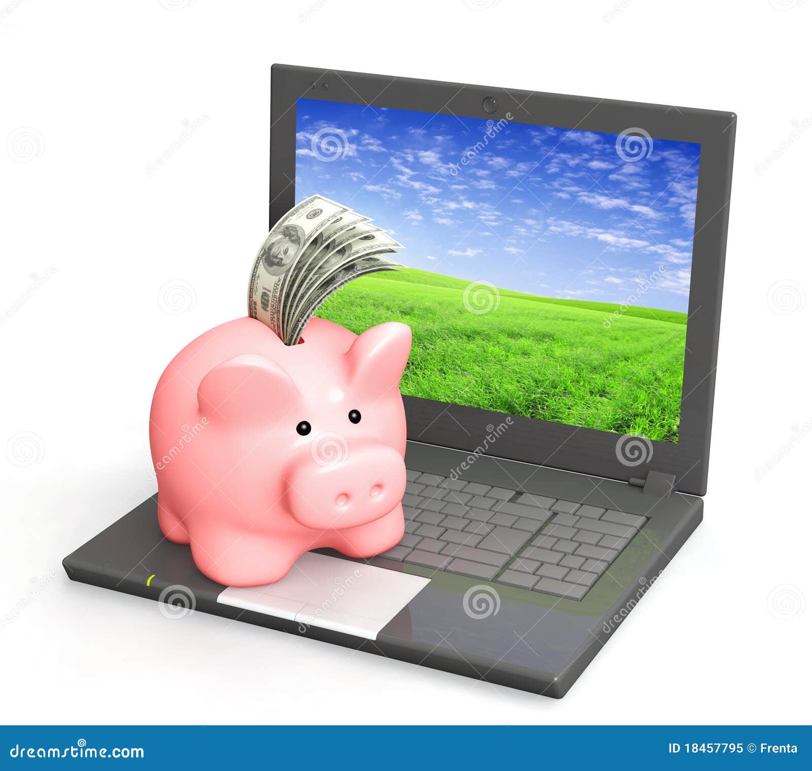 Electronic bank account stock illustration. Illustration of computer ...