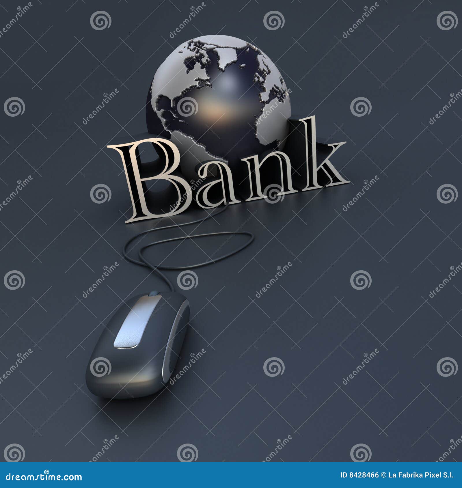 Electronic banking stock illustration. Illustration of render - 8428466