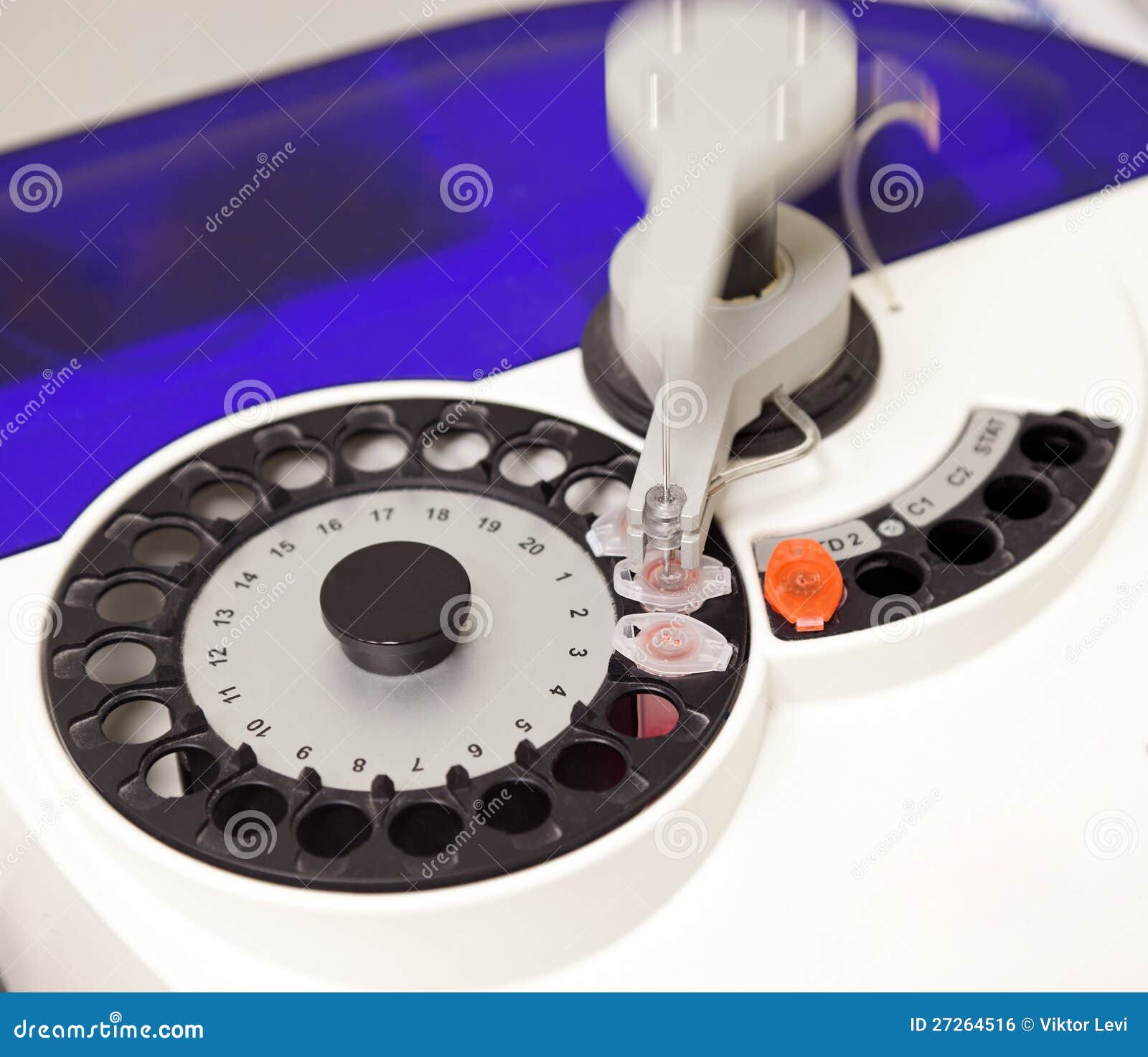 Electronic Blood Sample Machine Stock Photo - Image of blood, research ...