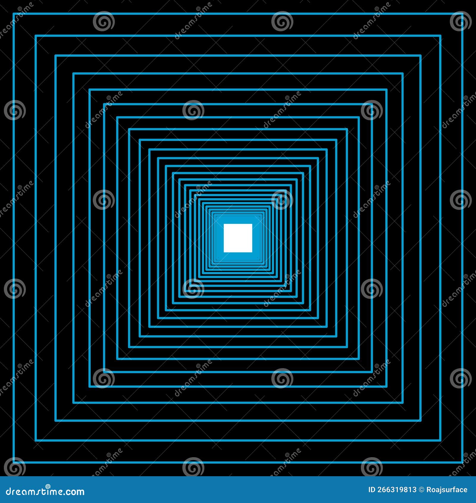Electronic Blue Light Square Geometric Technology Style in Black ...