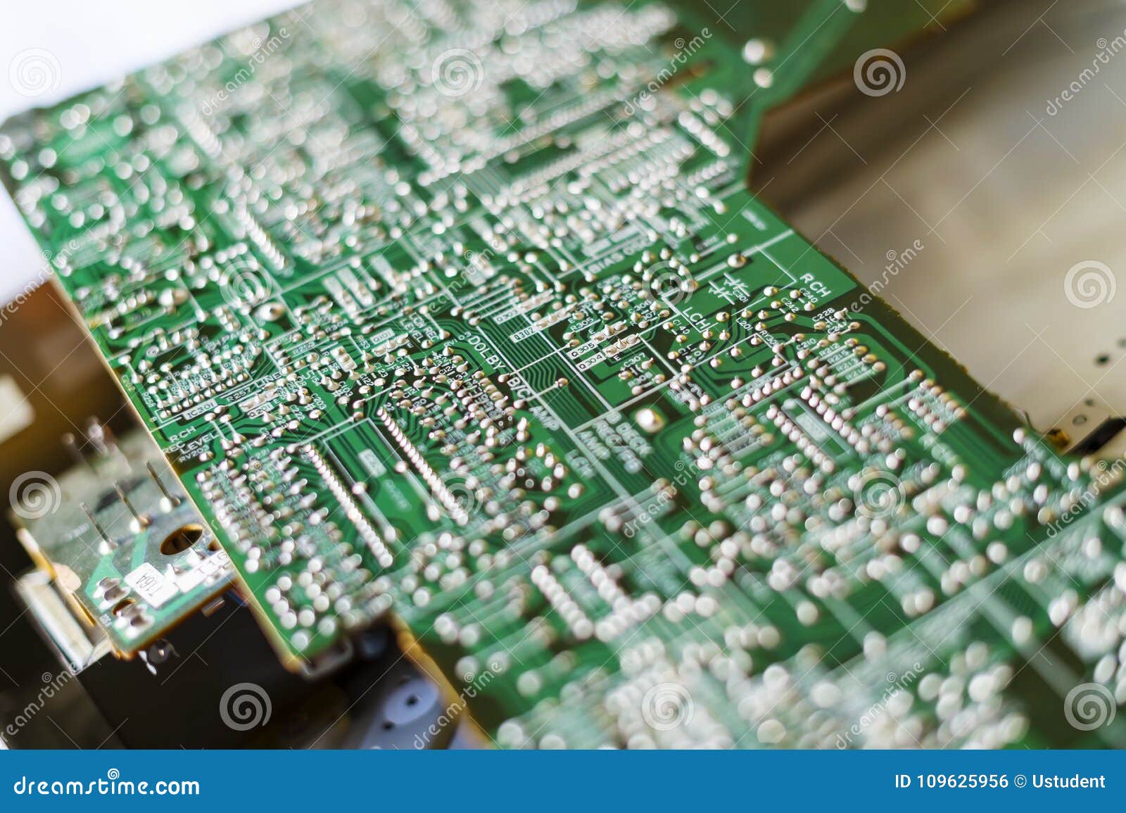 Electronic Board with Chips Stock Photo - Image of metal, board: 109625956