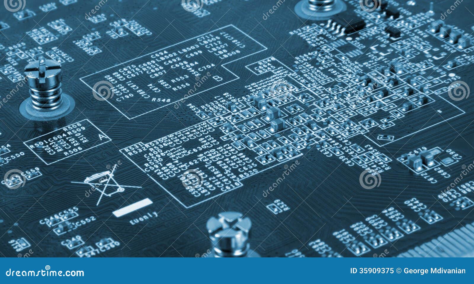 Electronic board stock image. Image of board, electric - 35909375