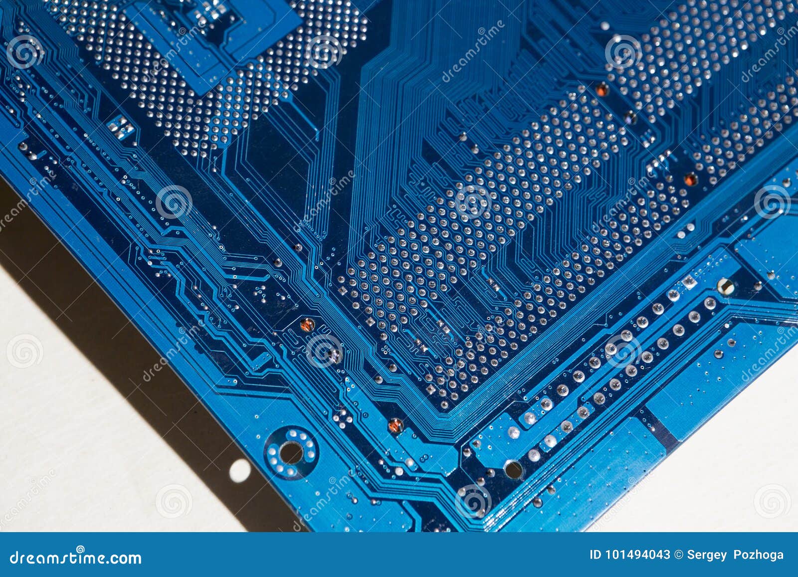 Electronic Board. the Color is Blue Stock Image - Image of technique ...