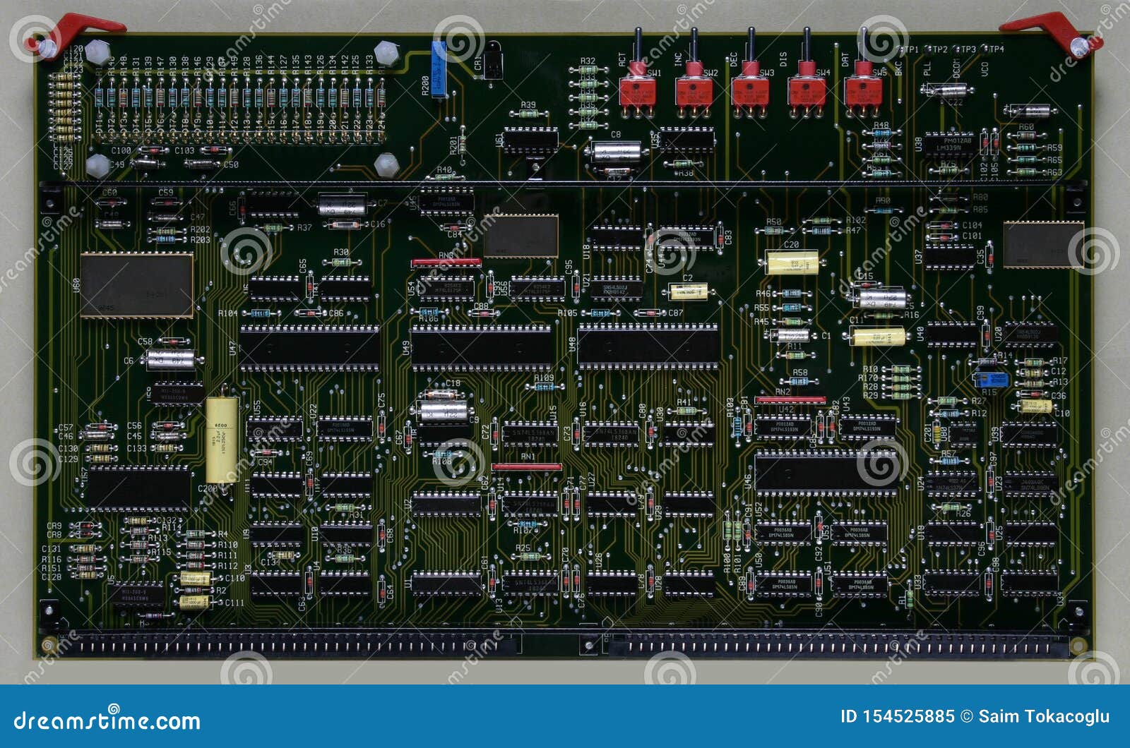 Electronic Board for Computer and Electronic Control Units Stock Image ...