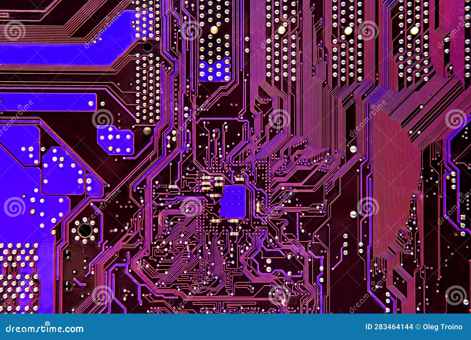 Electronic Board of a Computer Motherboard. Computer Industry Stock ...