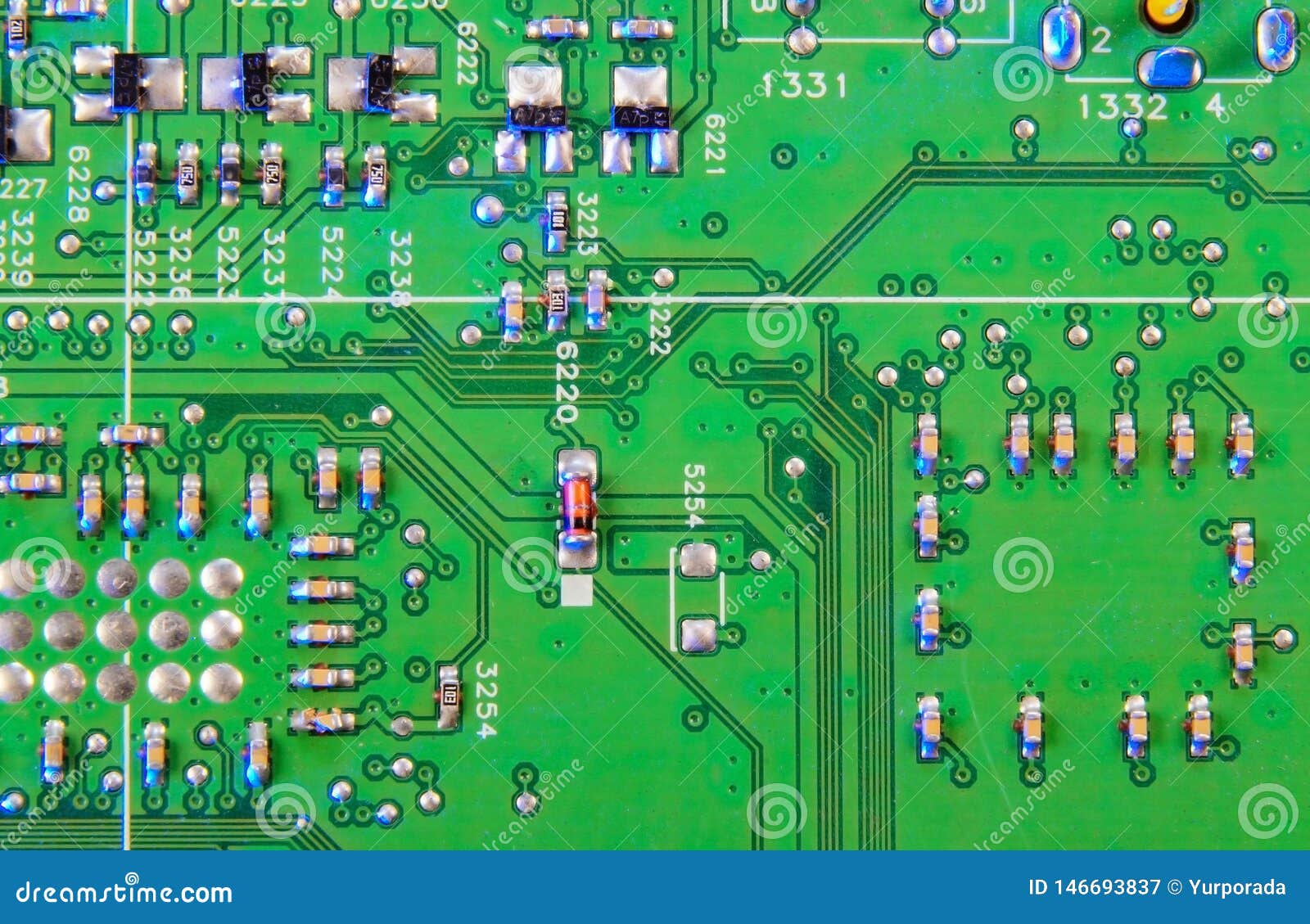 Electronic Board Design, Motherboard Digital Chip. Tech Science ...