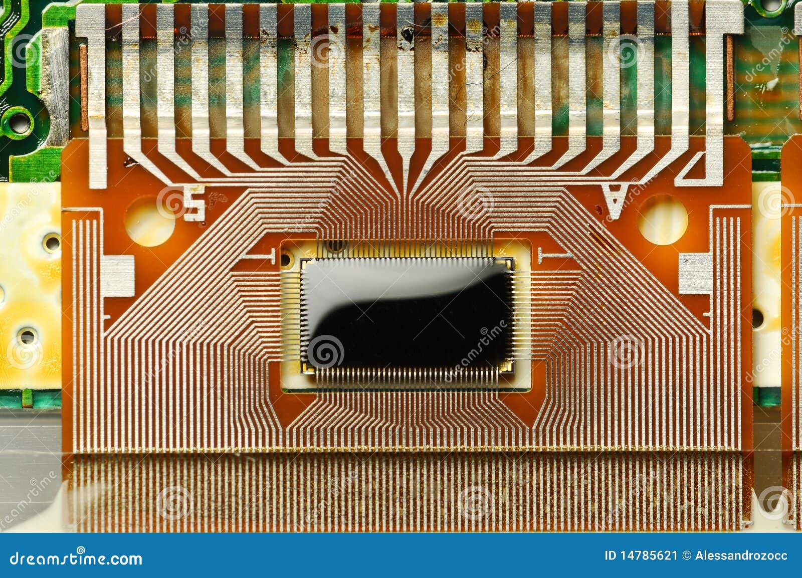 Electronic Board for LCD Screen Stock Image - Image of connections ...