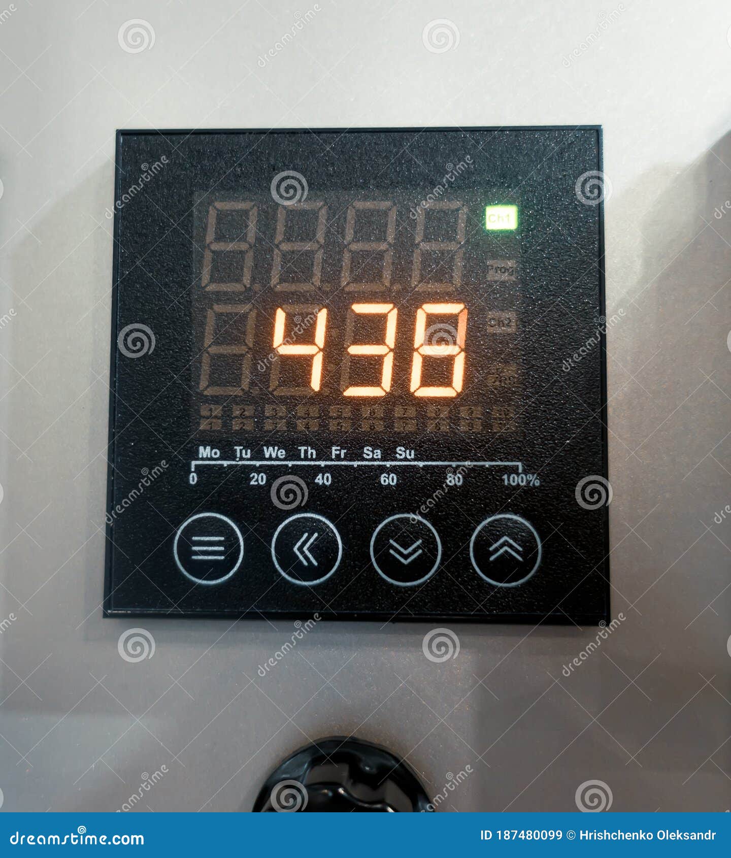 Electronic Board of Measuring Instruments and Regulators Stock Image ...