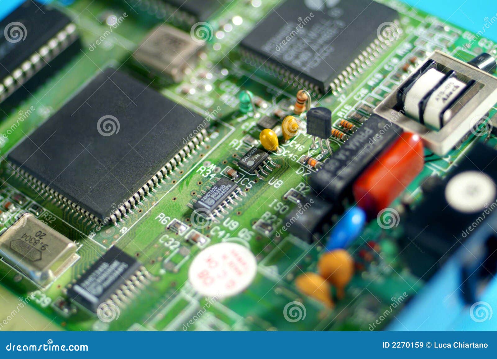 Electronic board PCB stock image. Image of processor, engineering - 2270159