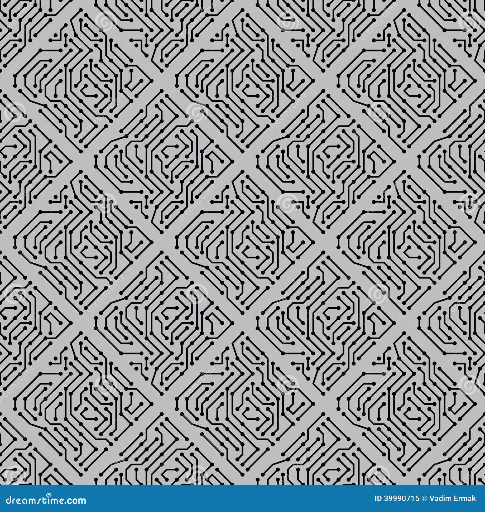 Electronic Board Seamless Pattern Stock Vector - Illustration of design ...