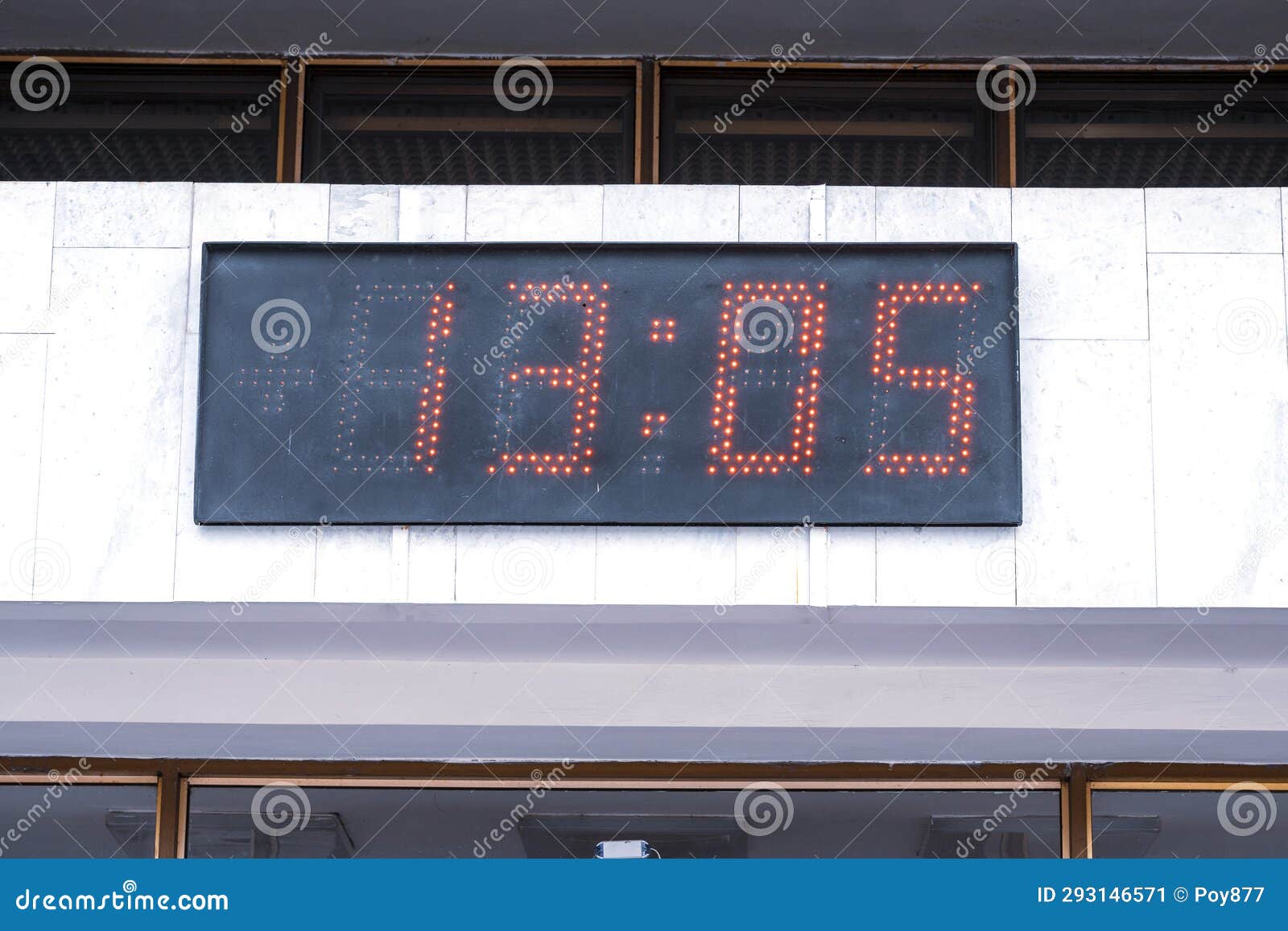 Electronic Board. Electronic Watch. Time Stock Image - Image of ...