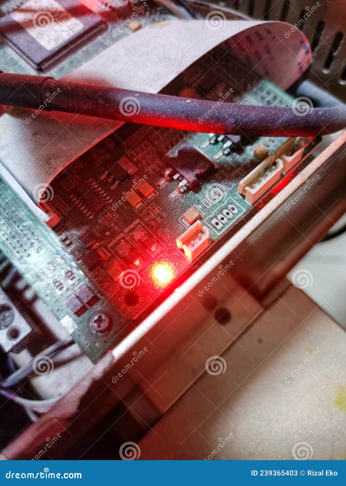 Electronic Boards with Complex Components Stock Image - Image of ...