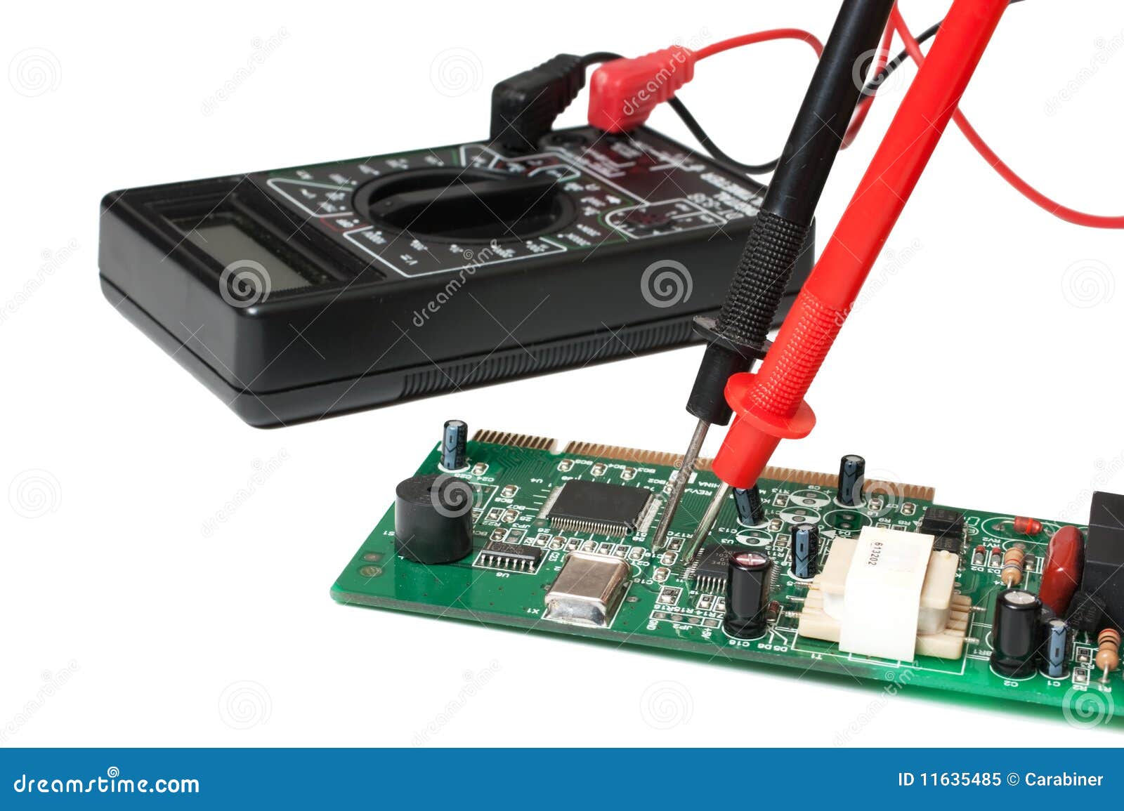 Electronic Boards Digital Multimeter Stock Image - Image of office ...