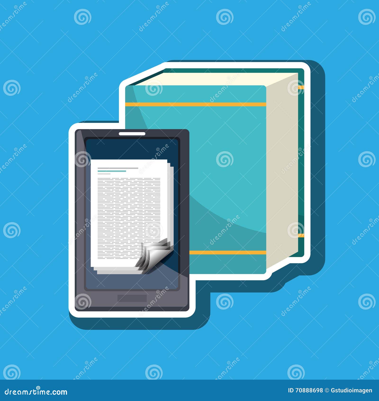 Electronic book design stock illustration. Illustration of text - 70888698