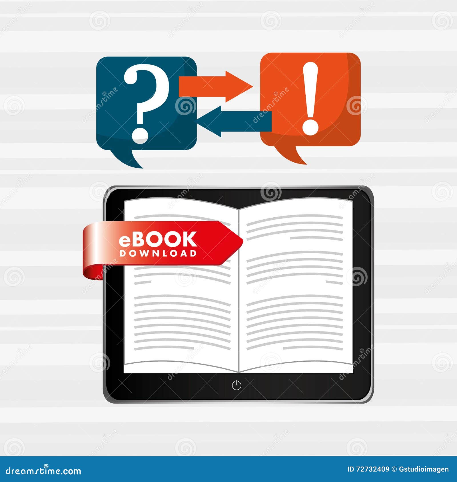 Electronic book design stock illustration. Illustration of ebook - 72732409