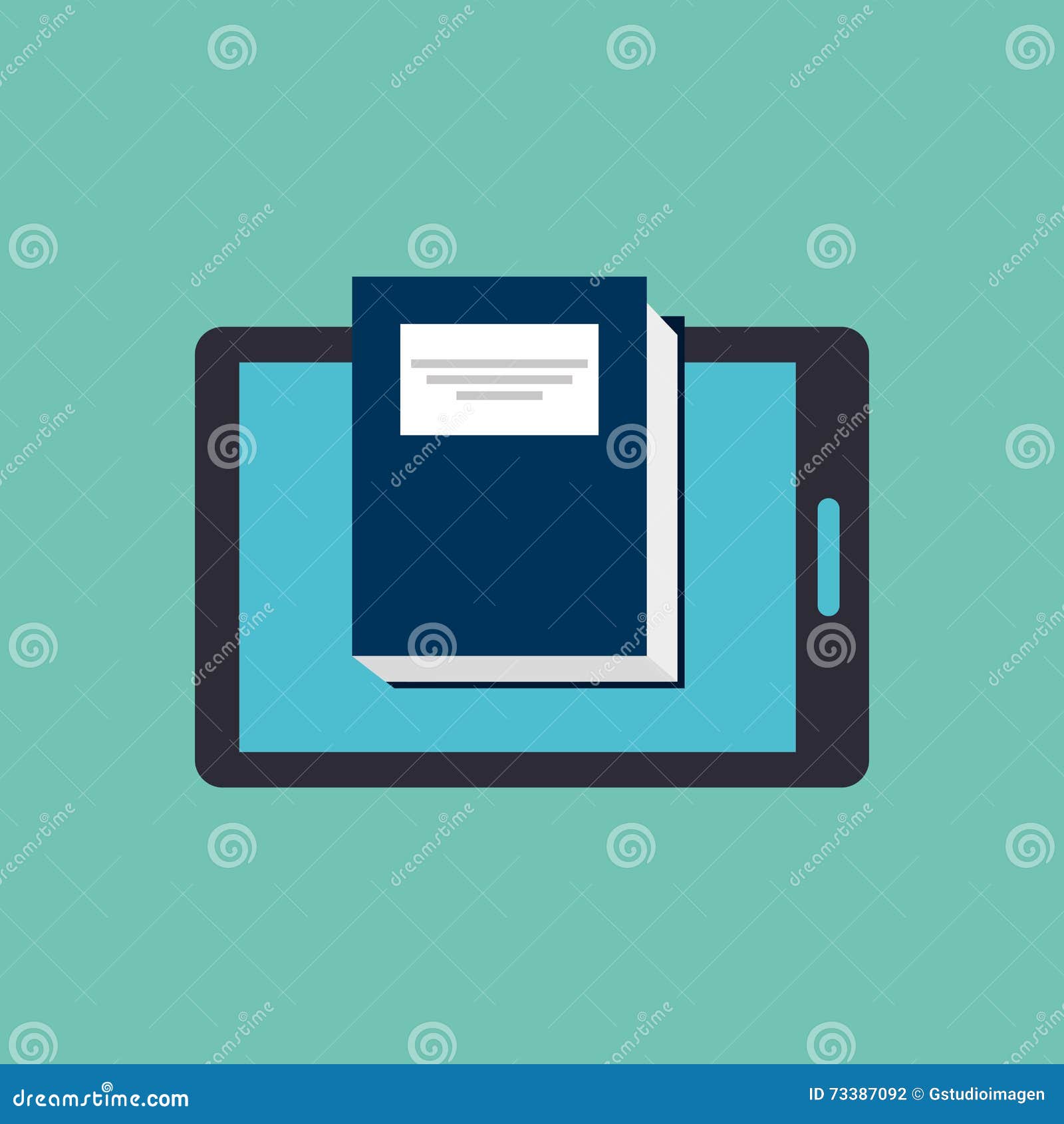 Electronic book design stock illustration. Illustration of background ...