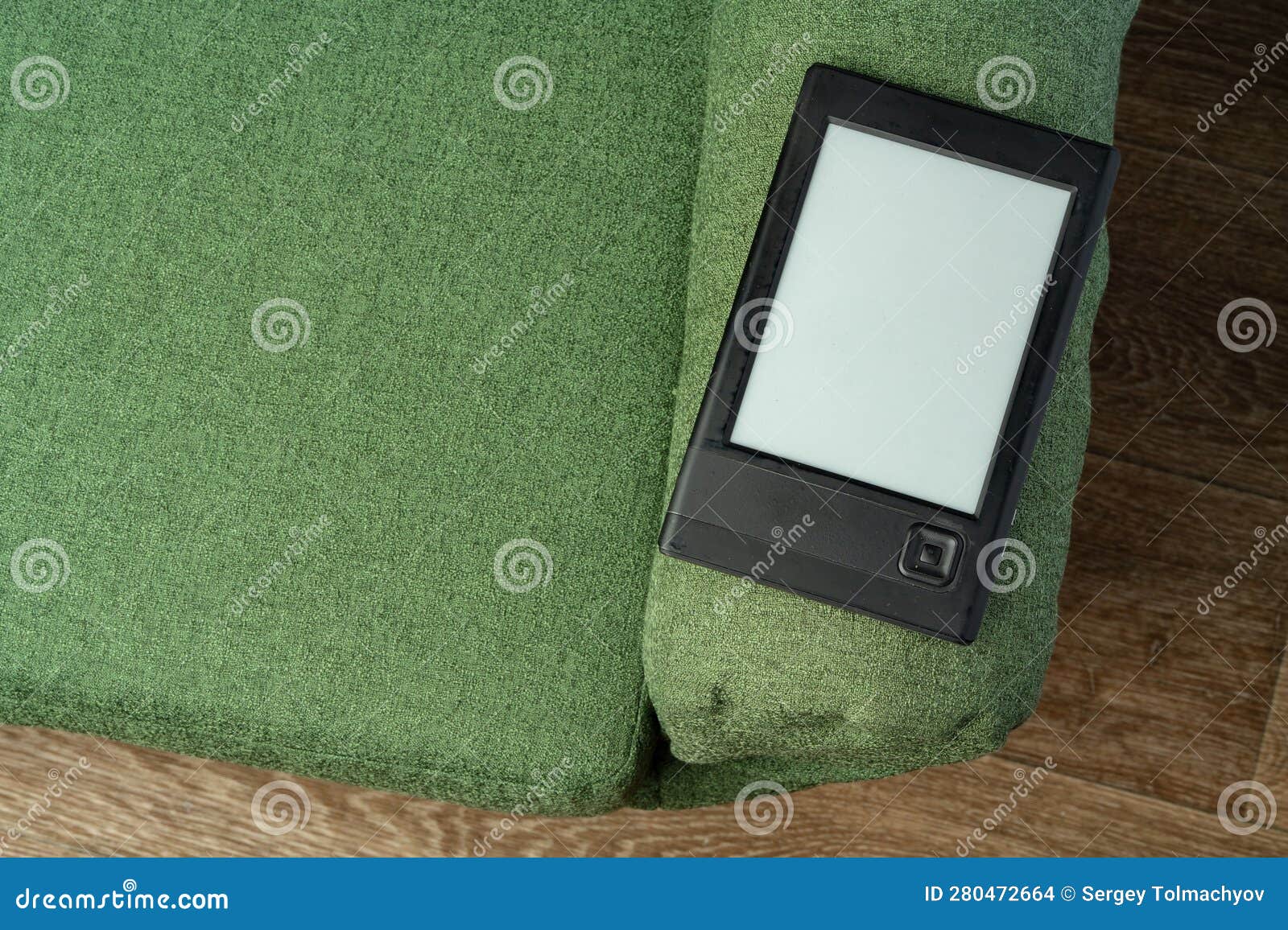 Electronic Book Reader Device Top View Copy Space Stock Photo - Image ...