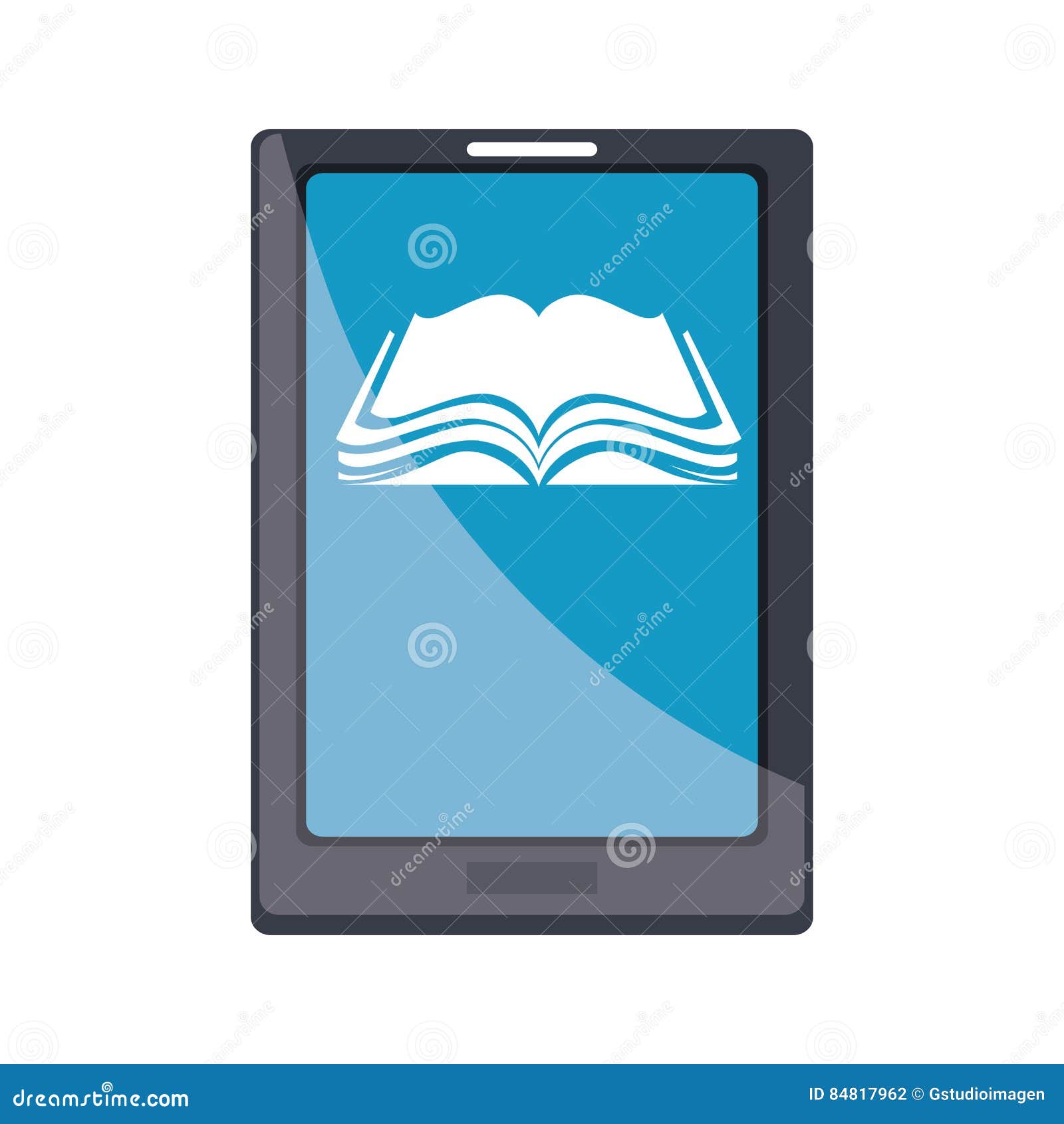 Electronic Book Technology Icon Stock Illustration - Illustration of ...