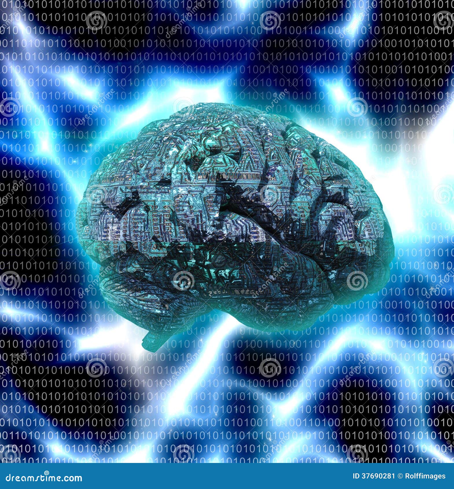 Electronic Brain On The Motherboard. Revolutionizing Companies With ...