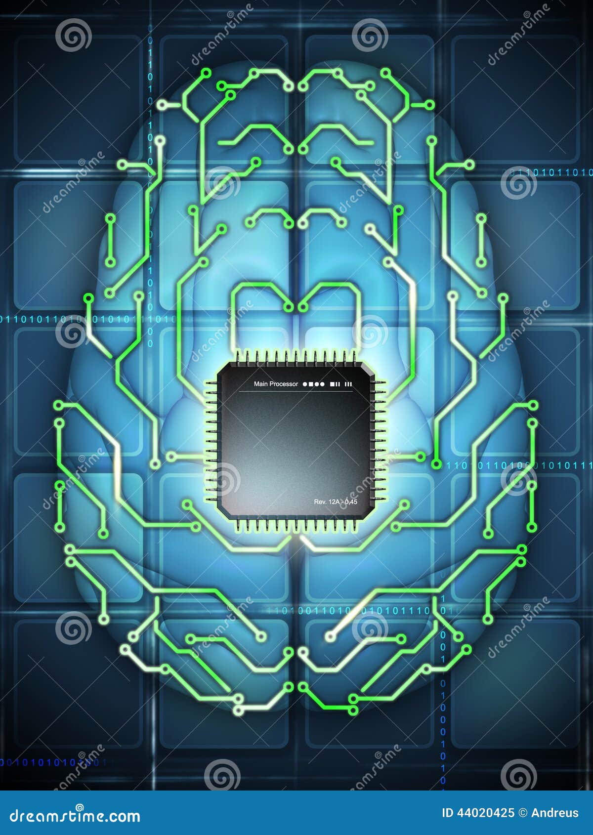 Electronic brain stock illustration. Illustration of design - 44020425 Electronic brain stock illustration. Illustration of design - 44020425