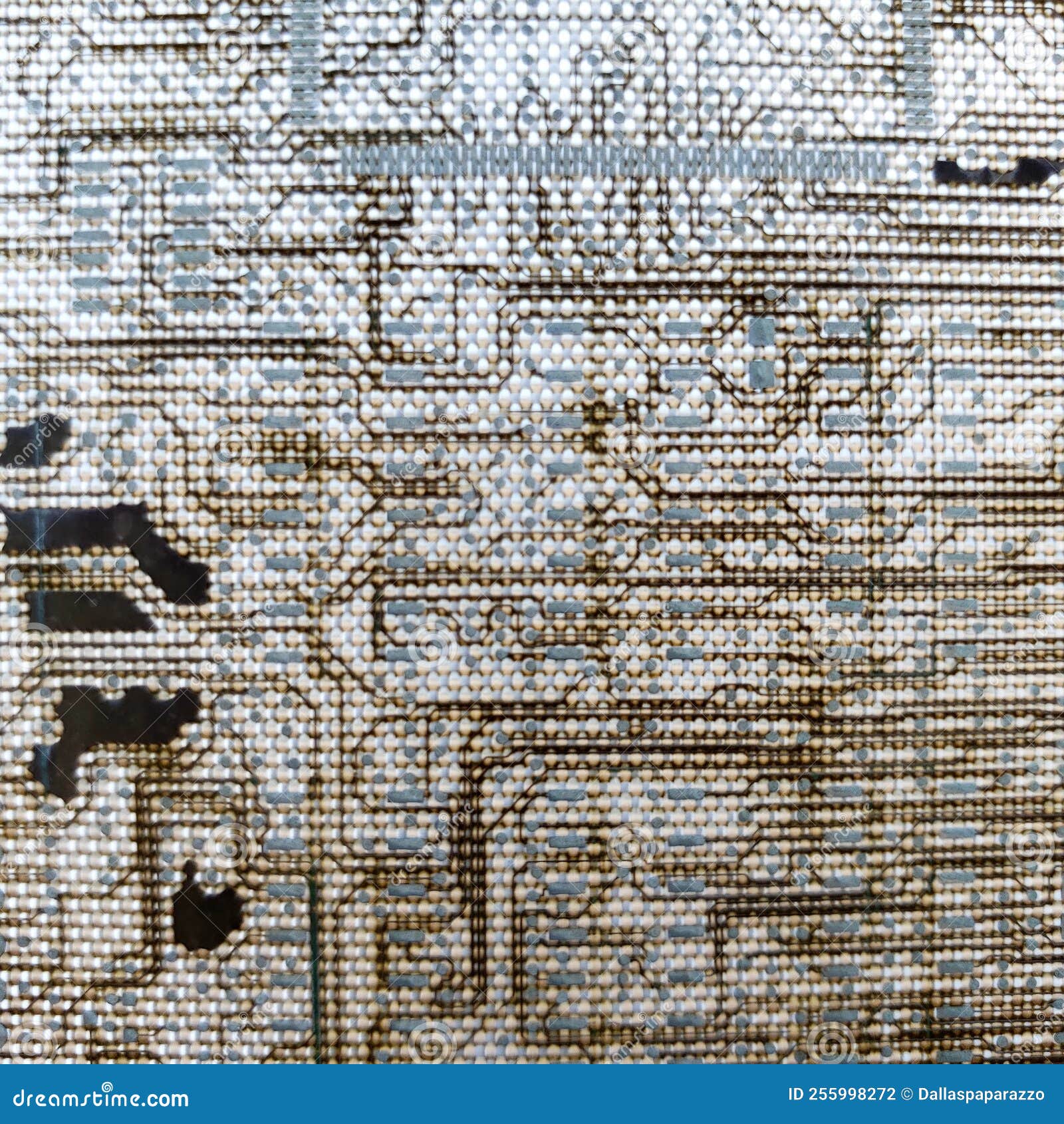 Electronic Brain at Rest As Art in Textures Stock Photo - Image of ...