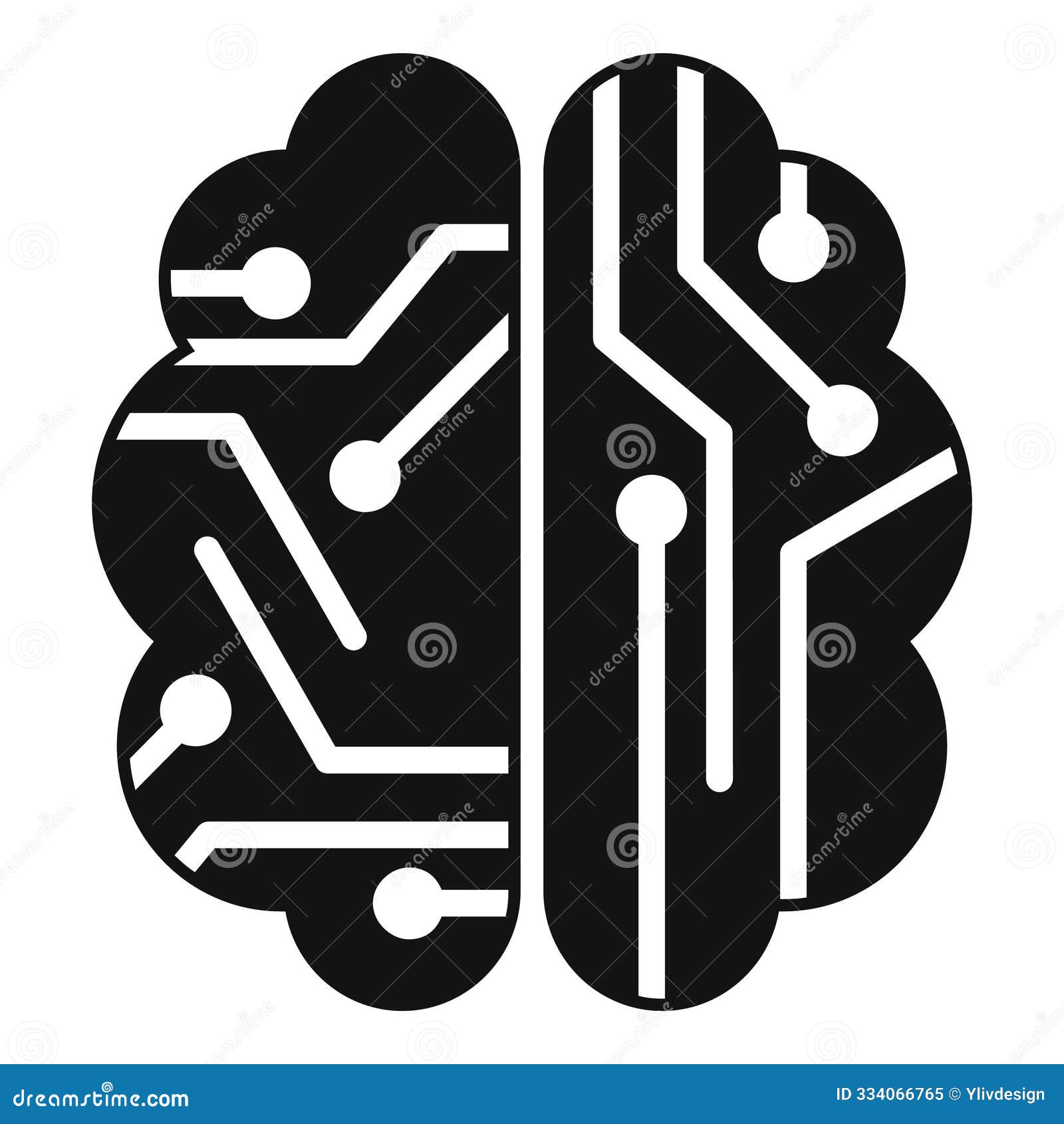 Electronic Brain Showing Artificial Intelligence and Machine Learning ...