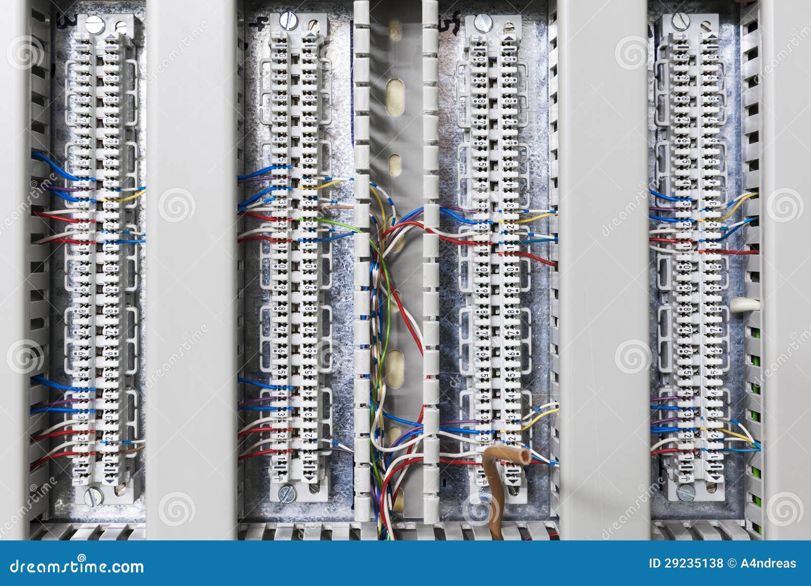 Electronic Cable Connect Bar Stock Photo - Image of multiple, conductor ...