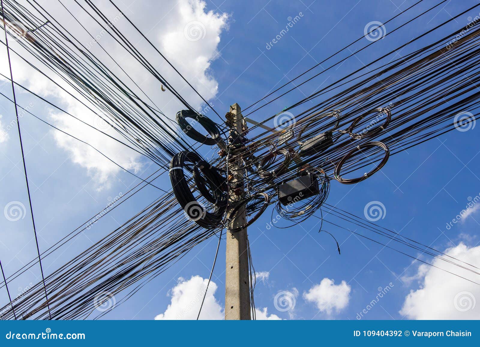 Electronic and cable line. stock photo. Image of electric - 109404392