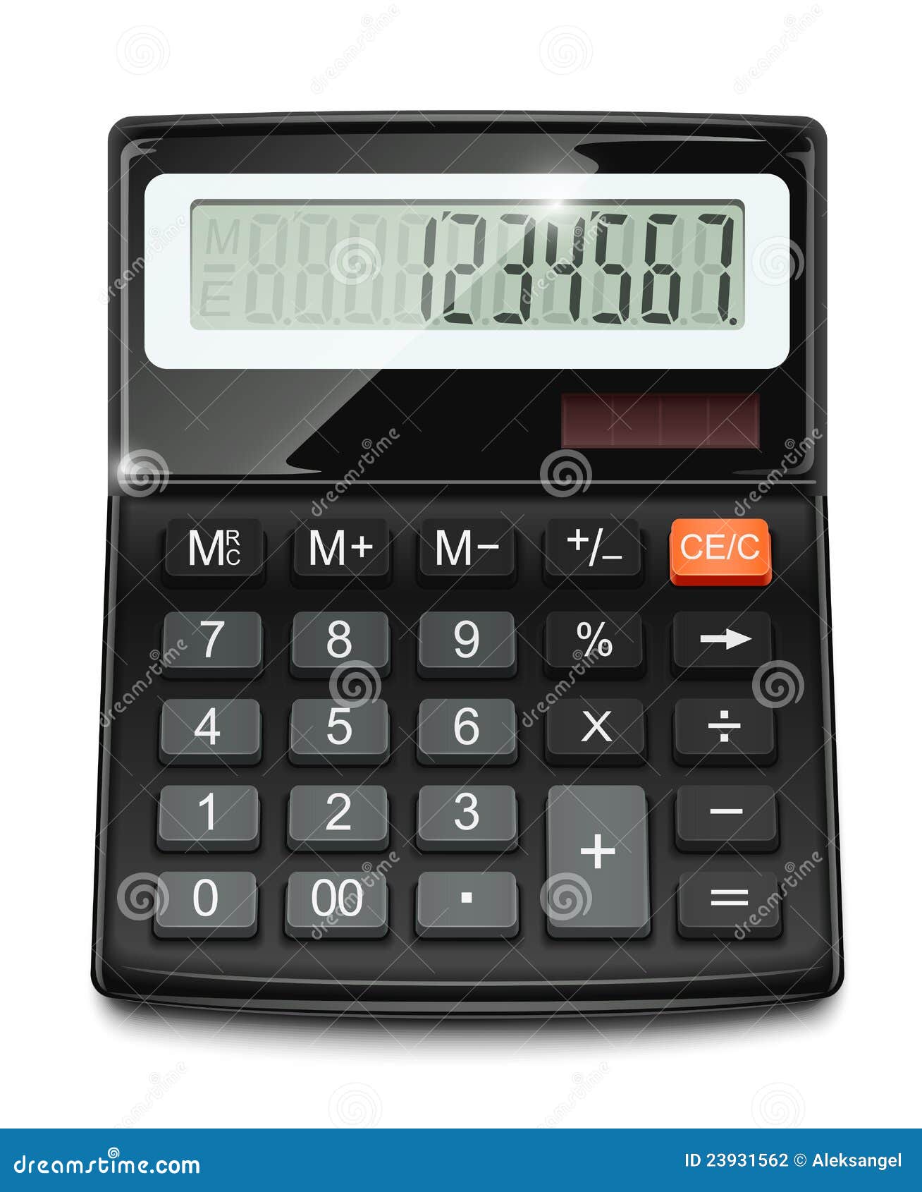 Electronic calculator stock vector. Illustration of eps10 - 23931562