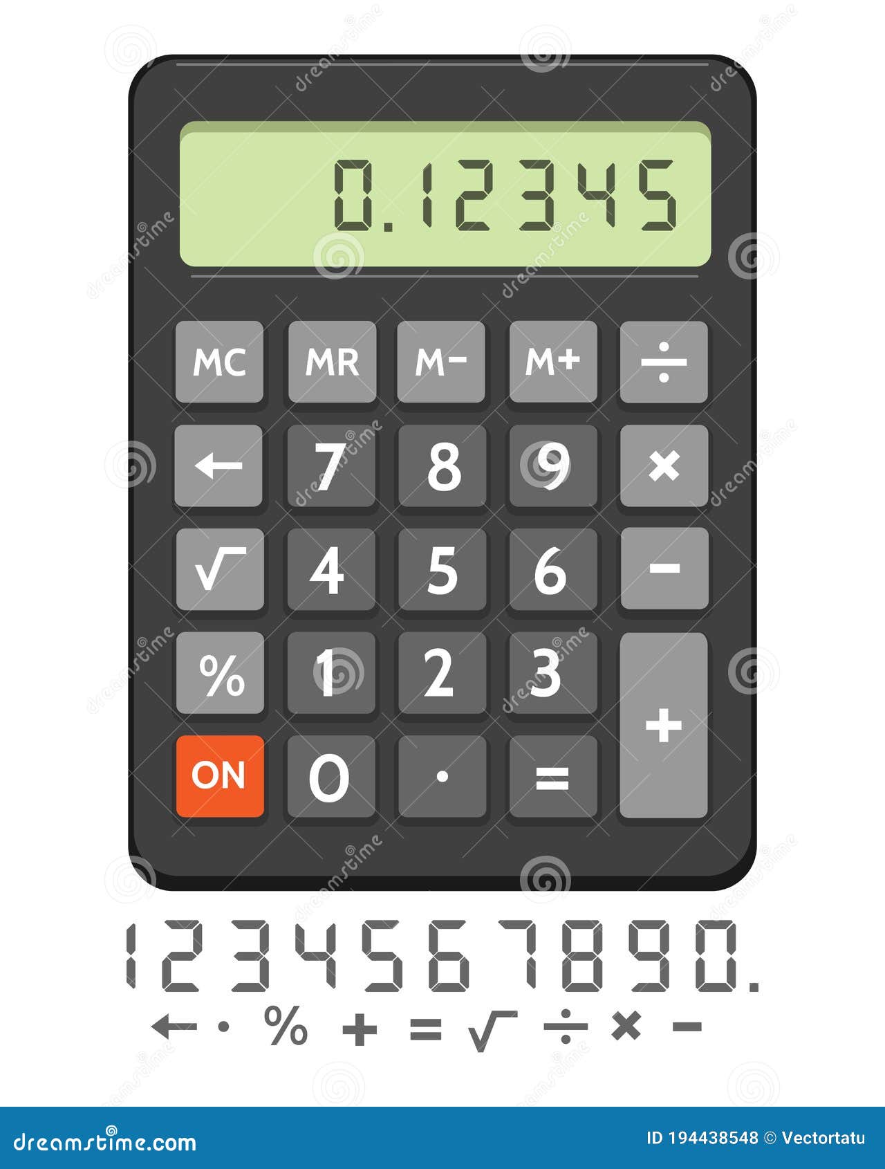 Electronic calculator icon stock vector. Illustration of finance ...
