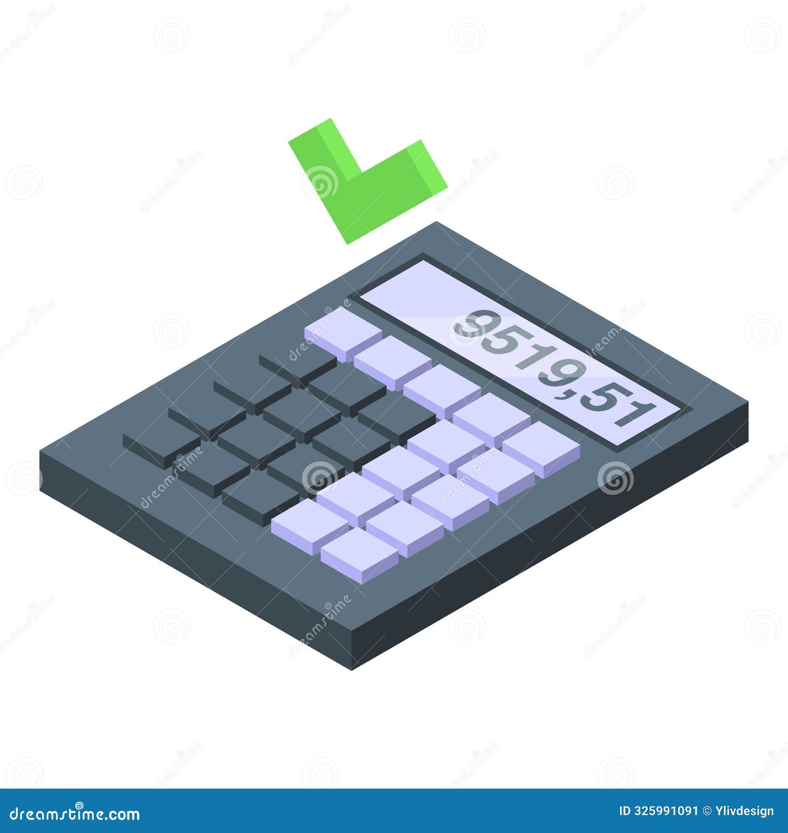 Electronic Calculator Showing Correct Result on Display Stock ...