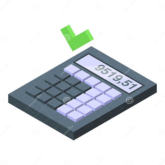 Electronic Calculator Showing Correct Result on Display Stock ...