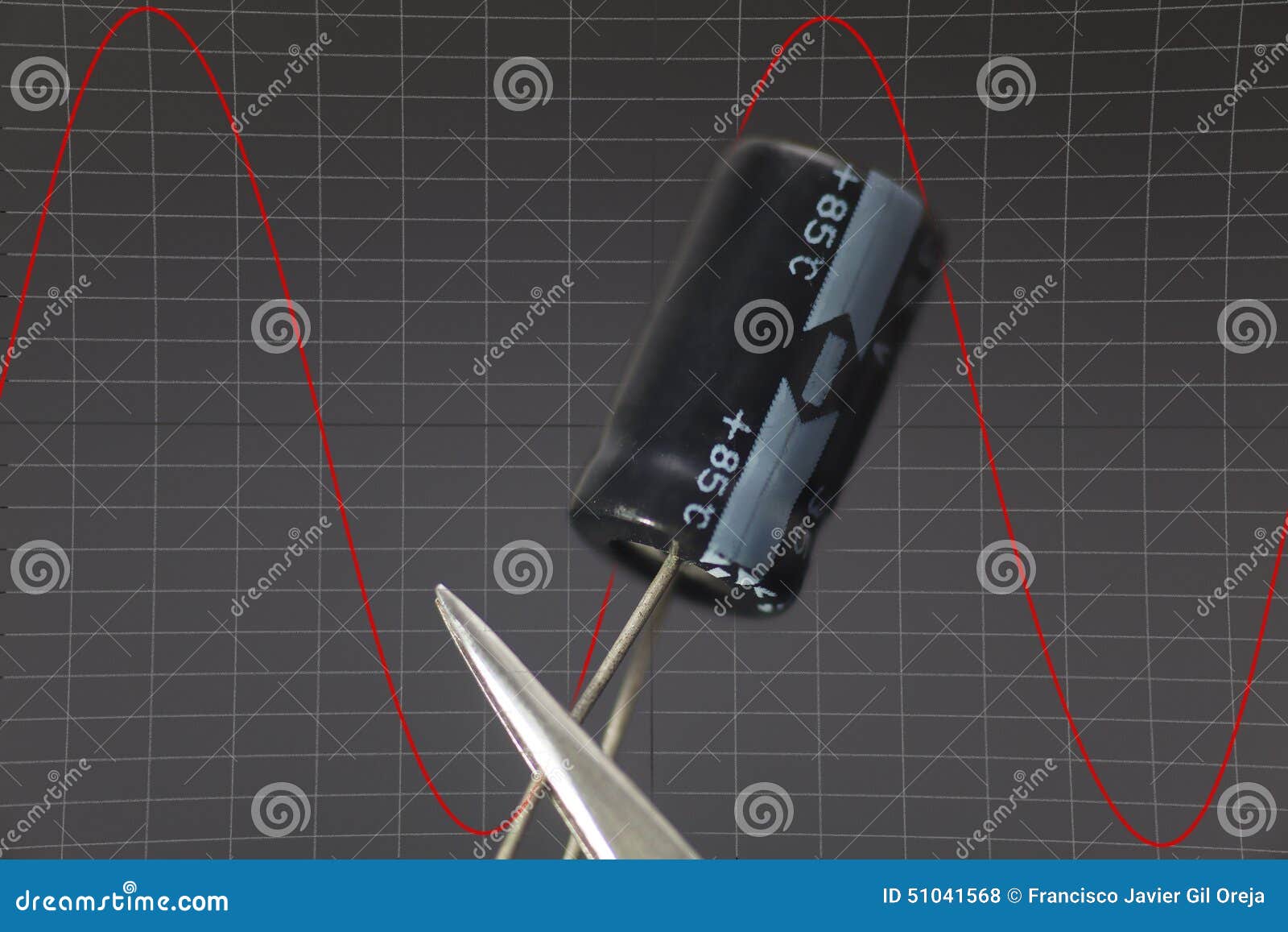Electronic capacitor stock photo. Image of electrode - 51041568